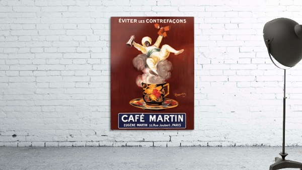 Cafe Martin Vintage Poster by VINTAGE POSTER Wall Art