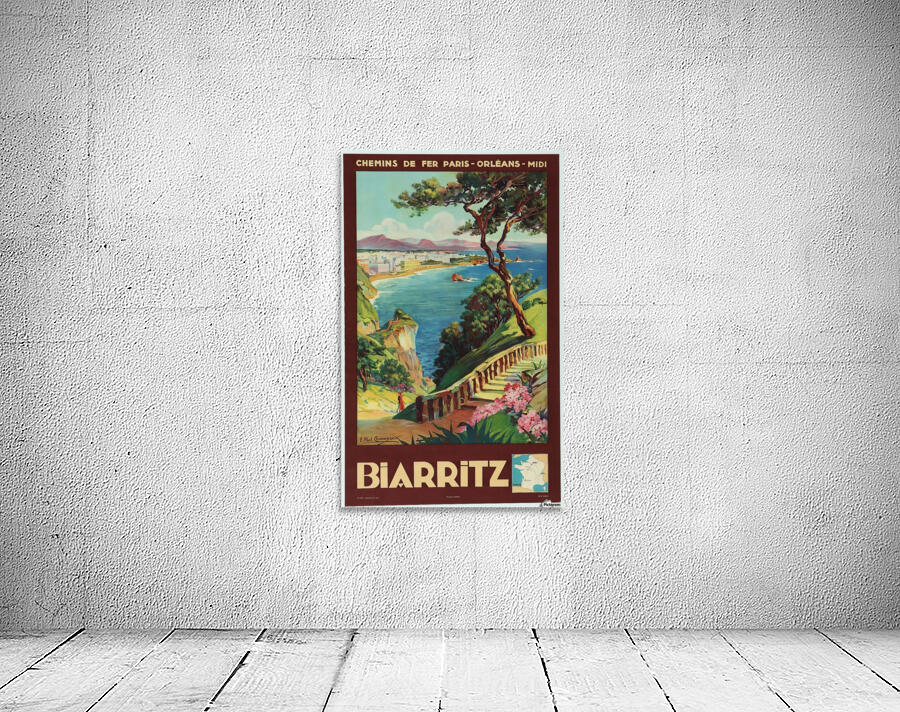 Biarritz original vintage poster by VINTAGE POSTER Wall Art