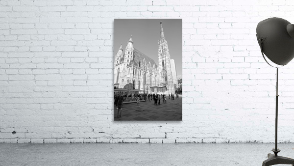 BW Saint Stephens Cathedral and Market Square by 360 Studios Wall Art
