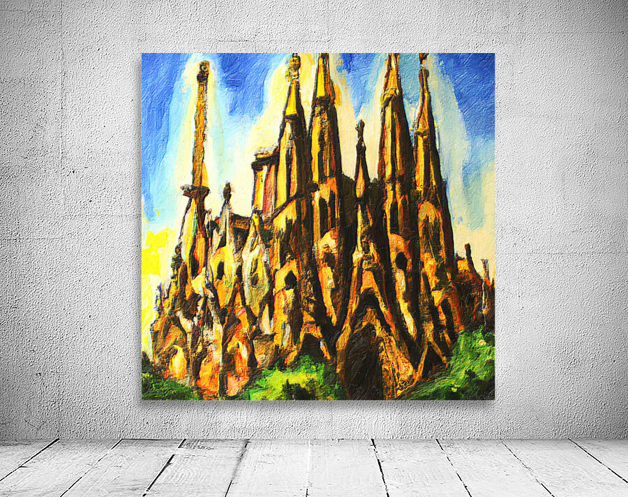 La Sagrada de Familia at Sunrise by aiddia Wall Art