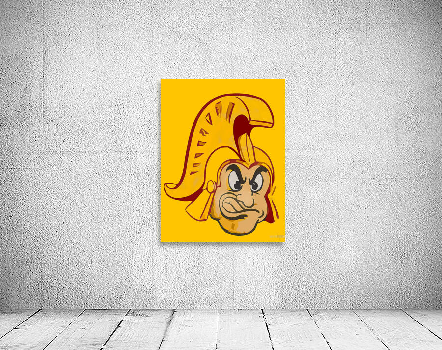 1948 USC Trojan Cartoon Art by Row One Brand Wall Art