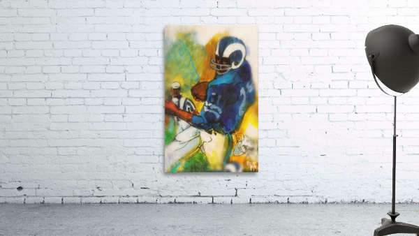 1967 LA Rams Football Art by Row One Brand Wall Art