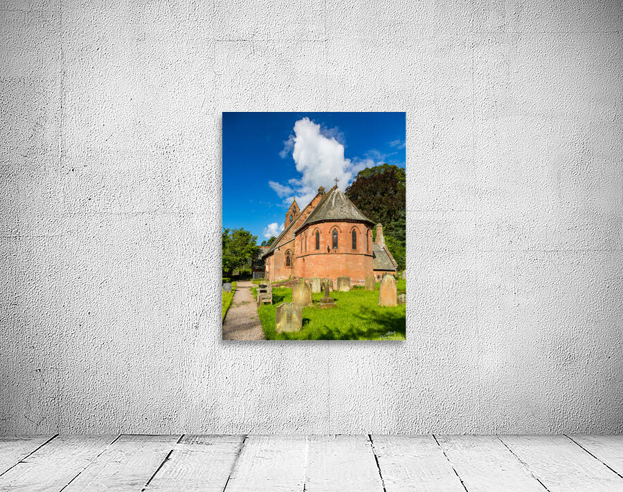 St Hilary Church Erbistock by River Dee by Steve Heap Wall Art