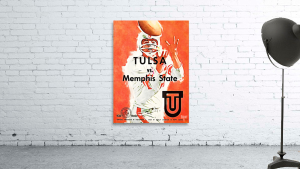 1964 Tulsa Football Program Cover Art by Row One Brand Wall Art