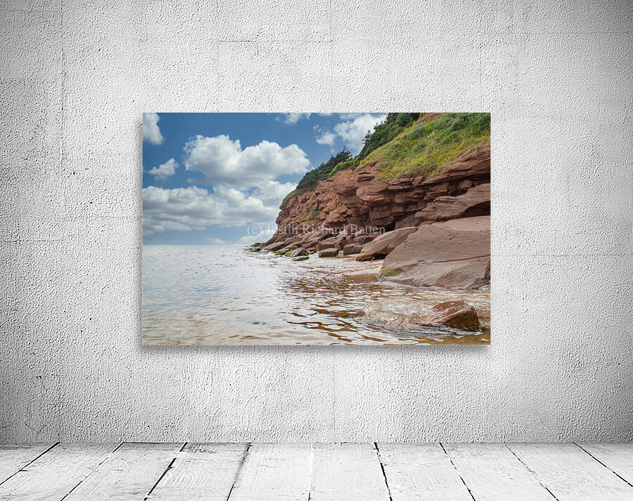 Cloudy basin head rocks by Justin Richard Batten Wall Art