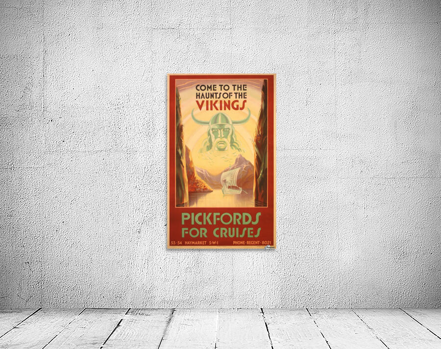 Cruise Ship Art Deco travel poster by VINTAGE POSTER Wall Art