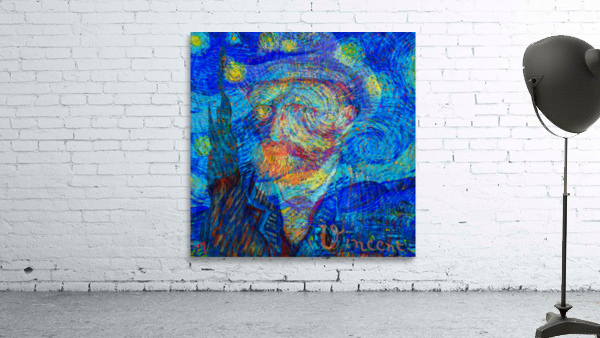 Art Hero Van Gogh Digital by Tom McGee Art Landscapes Reimmagined Wall Art