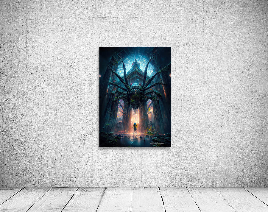 spider temple by zar4fussion Wall Art