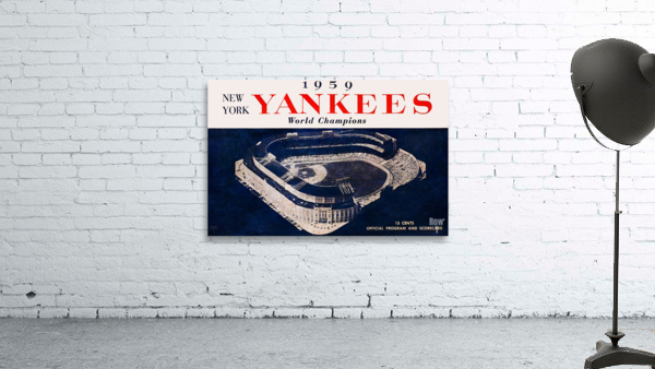 1959 New York Yankees Scorecard Art by Row One Brand Wall Art