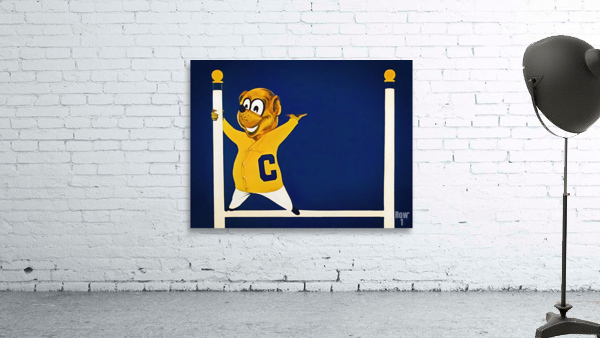 Vintage Cal Bear Cartoon Art by Row One Brand Wall Art