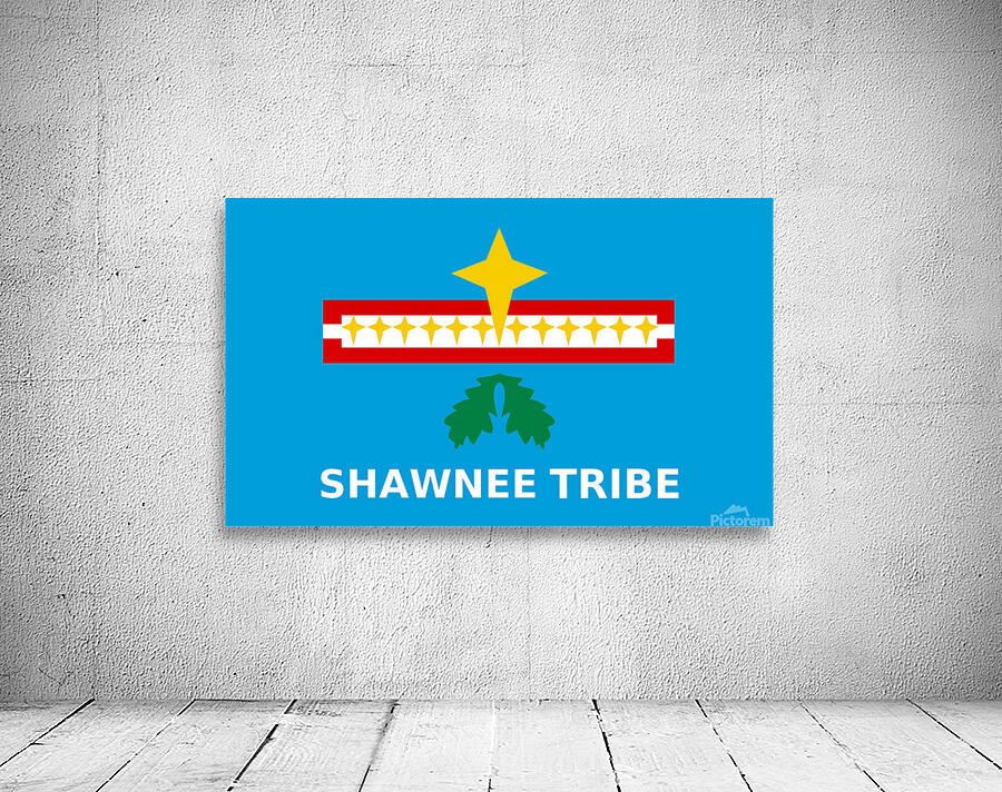 Shawnee Tribe of Oklahoma Flag by Arty Flyers Wall Art