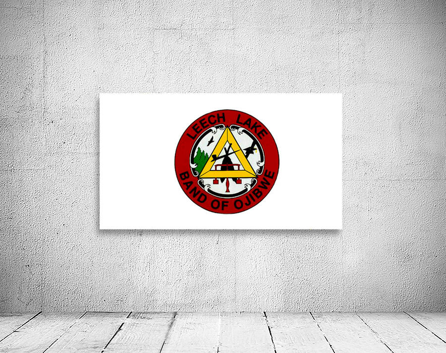 Leech Lake Band of Ojibwe Tribe Flag by Arty Flyers Wall Art