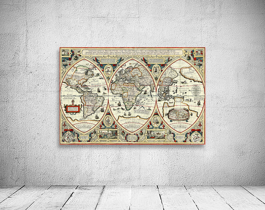 old map maps Mapa de Visscher de America del No 1682189884.5167 by ...