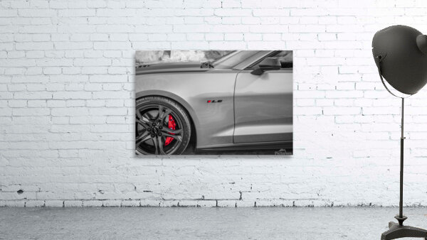 2019 Silver Chevrolet Camaro ZL1 1LE X 3 by Rich Franco Wall Art