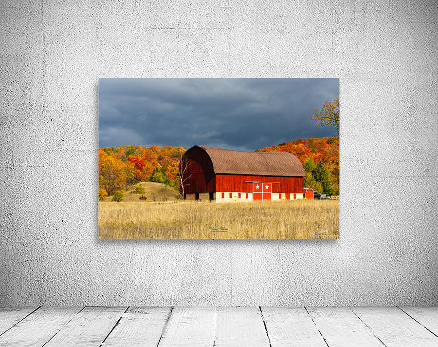 Fall Barn by Rodney Pentoney Wall Art