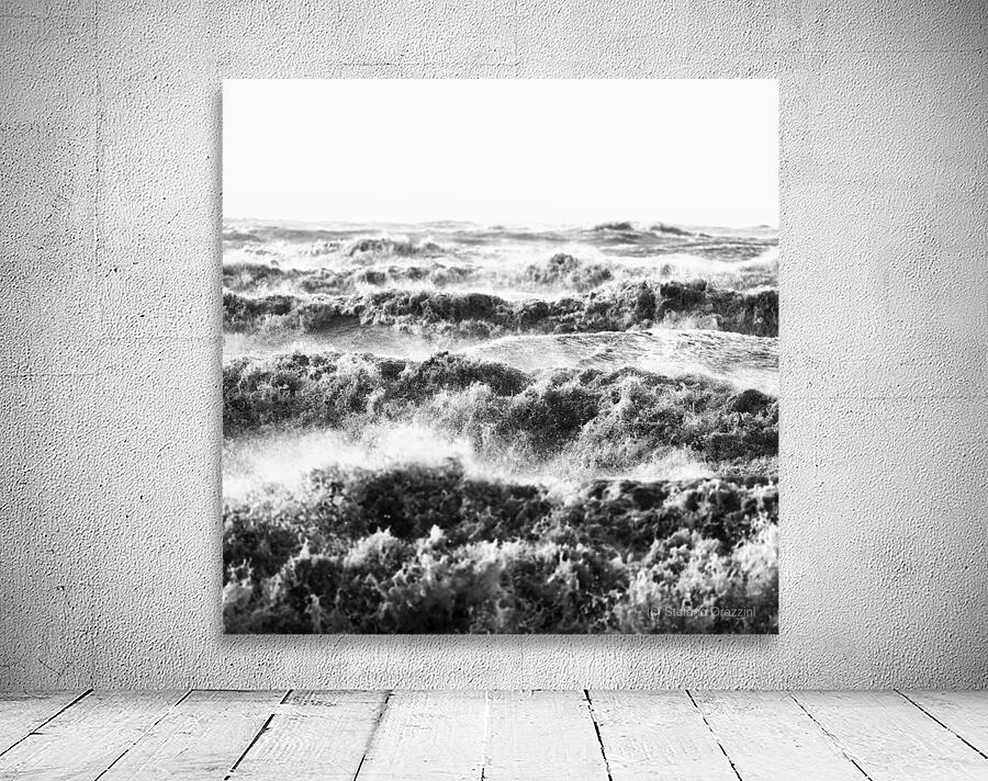 Waves in Ciaran Storm 2023. Tuscany Italy by Stefano Orazzini Wall Art