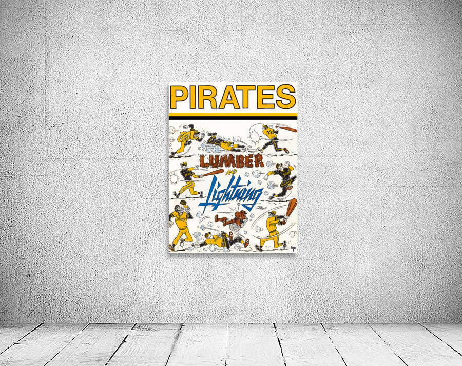 1970s Pirates Lumber and Lightning Art by Bill Winstein by Row One ...