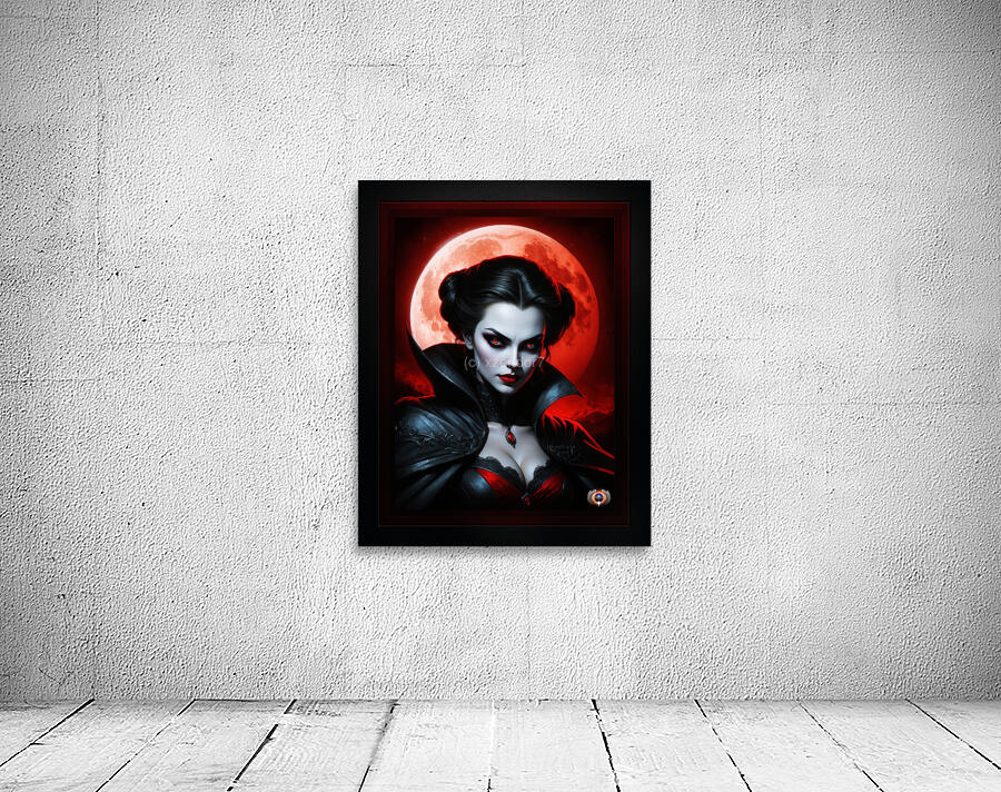 Blood Queen Of The Vampire Captivating AI Concept Art Portrait by ...