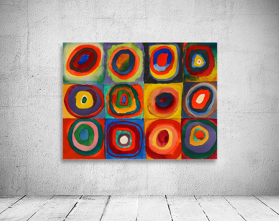 Wassily Kandinsky - Color Study: Squares with Concentric Circles 1913 ...