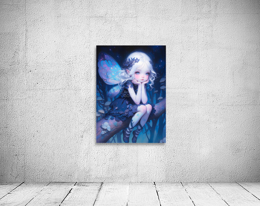 Cute Celestial Chibi Fairy by Anne Laure GOUPIL Wall Art