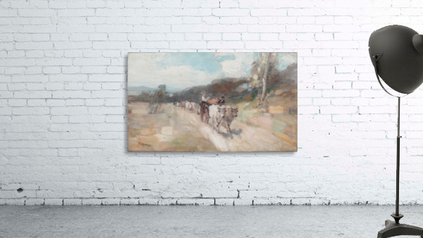 Car cu boi 3 by Nicolae Grigorescu Wall Art