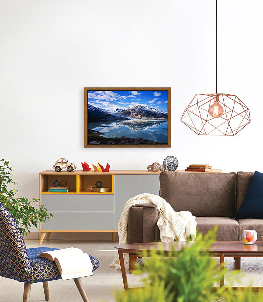 Scenic view of Shamrock Glacier near Merrill Pass, Southcentral Alaska ...