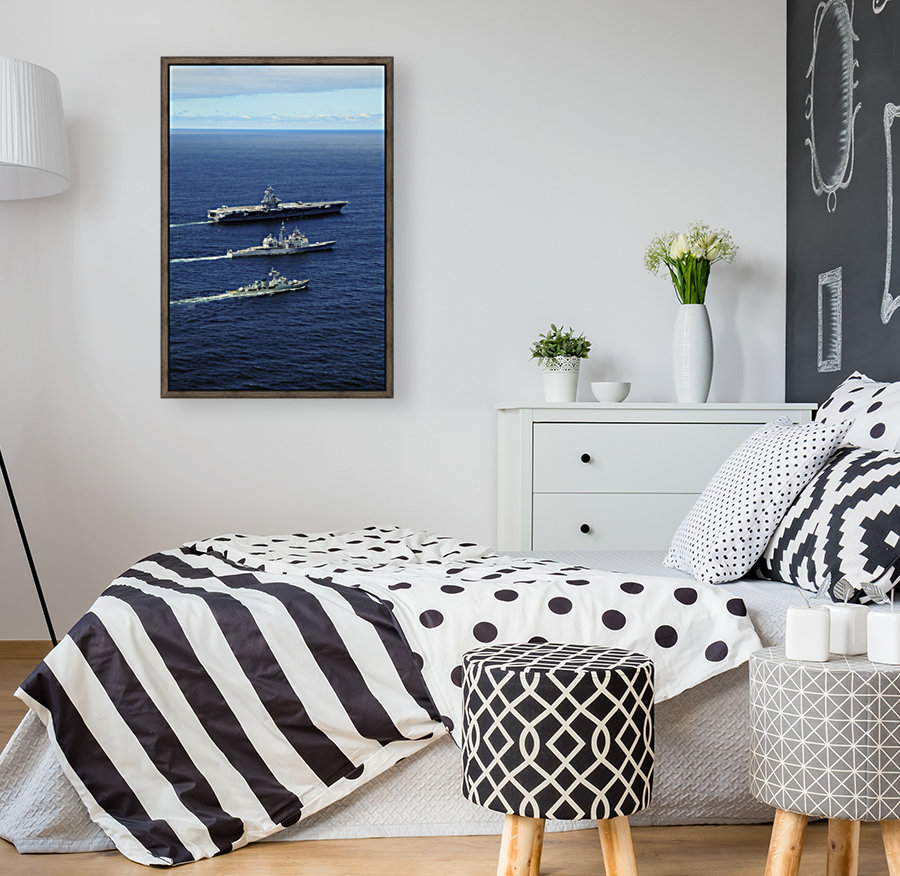 U.S. Navy ships perform tactical maneuvering exercises in the Atlantic ...