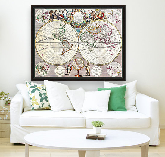 Antique map old map history globe earth maps historical map drawing old ...