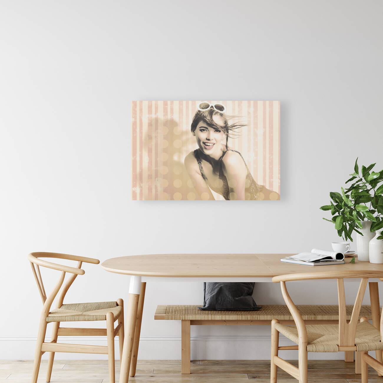 Hot summer day pin up model by Jorgo Wall Art