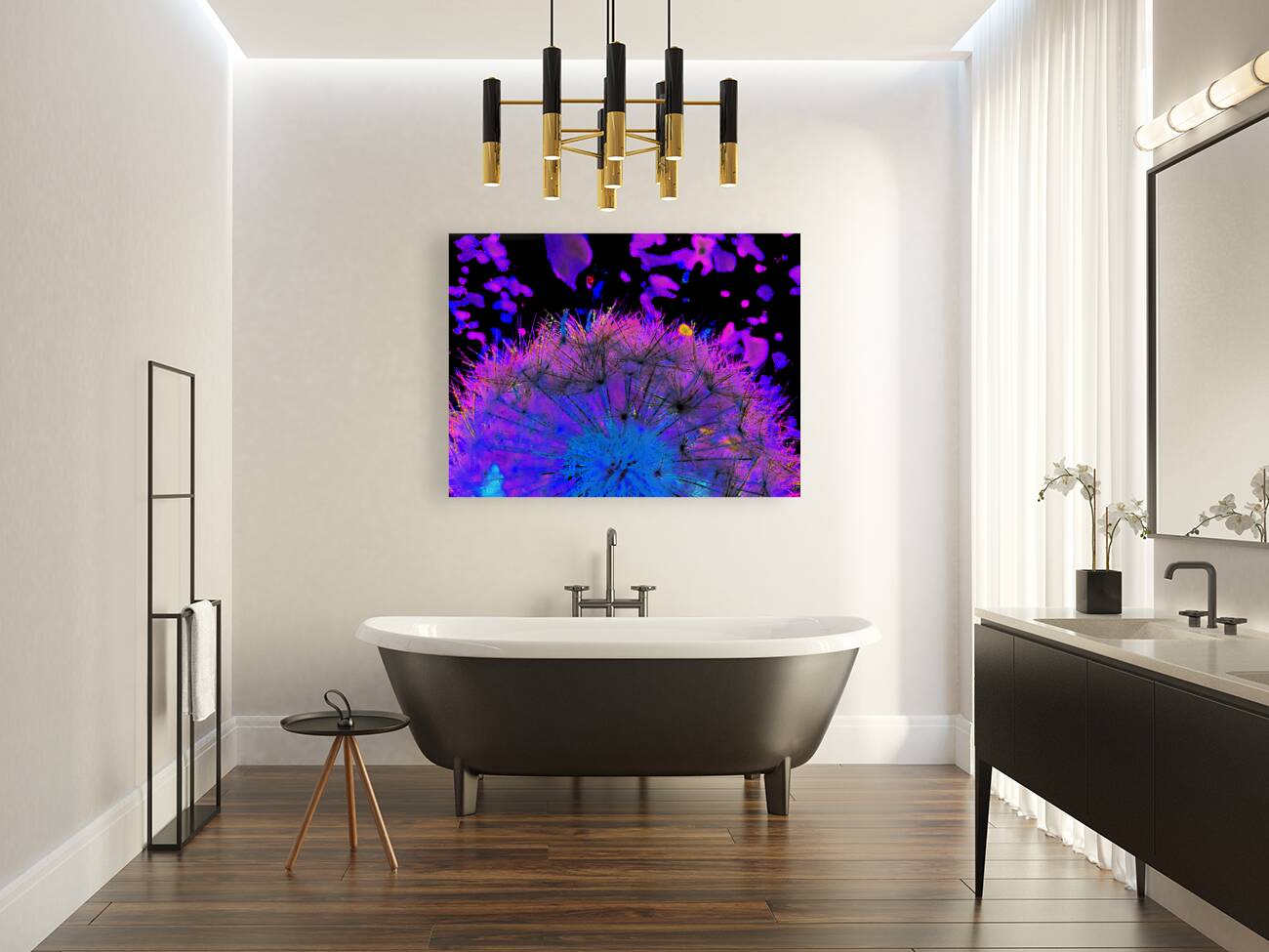 Abstract Neon Dandelion Seeds Close Up by Catriona Roberts Nature ...