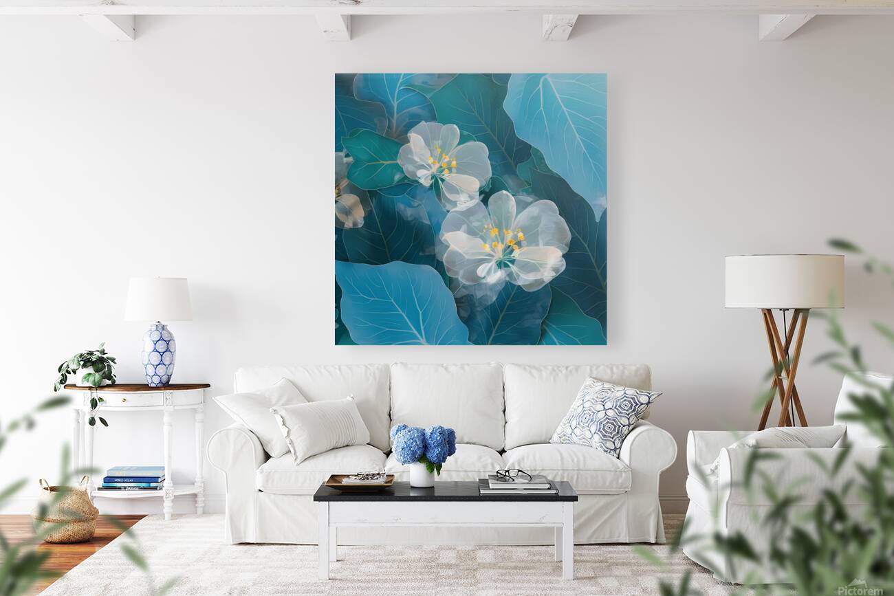 overlapping foliage that shows the veins and is t by SaidA[yHassan Wall Art