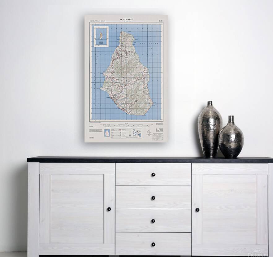 1967 Map of Montserrat and Redonda – Historic British Caribbean ...