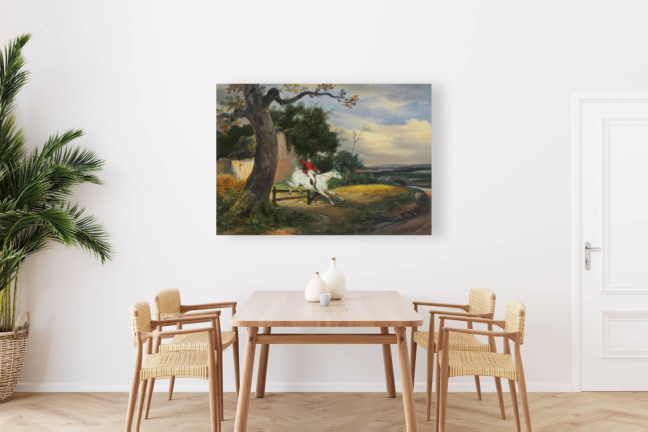 Over the Fence [1825] by Horace Vernet [1789–1863] by MyCozyFineArt ...