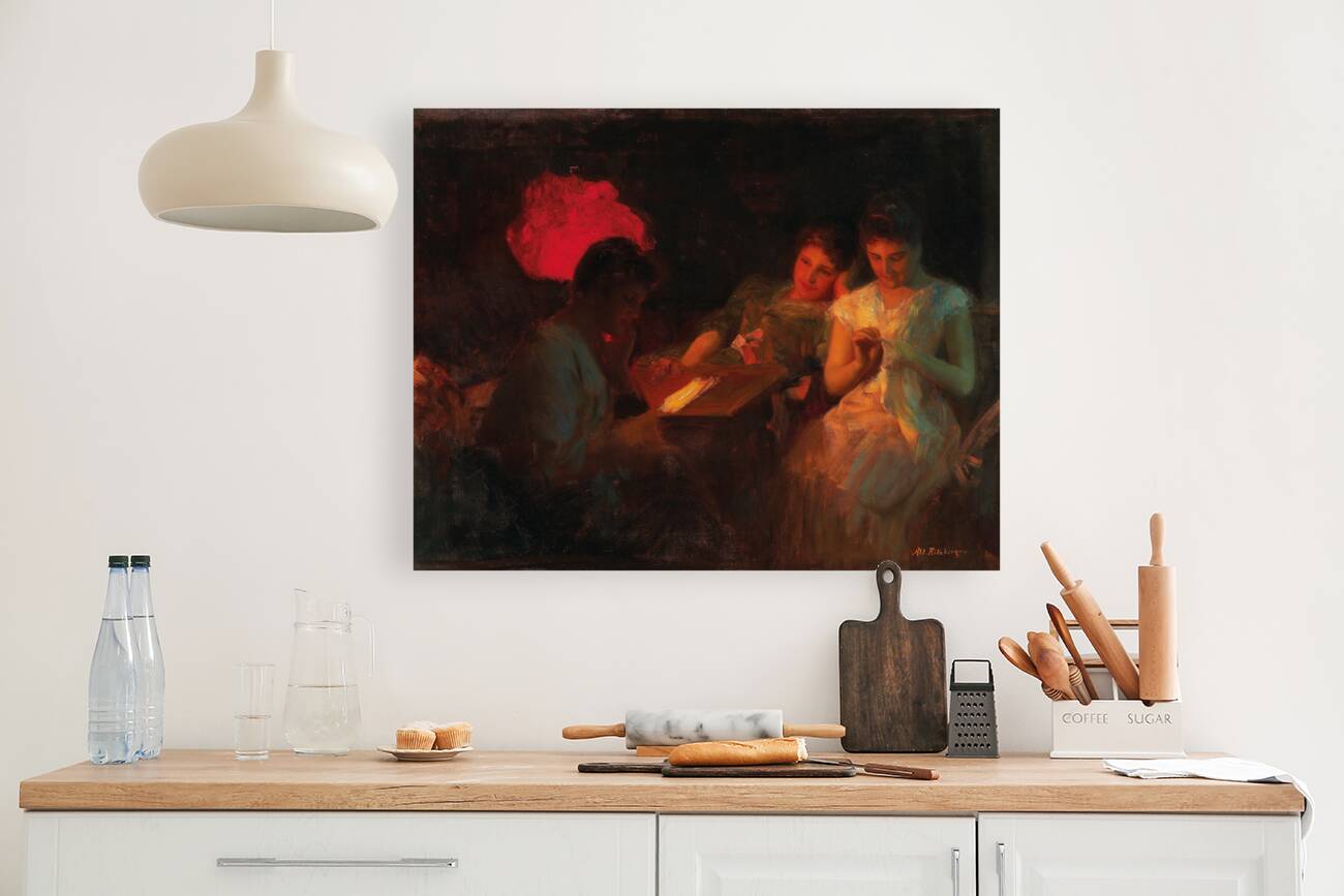 Bei der Handarbeit [Engaged in Handwork] by Albert Ritzberger [1853 ...