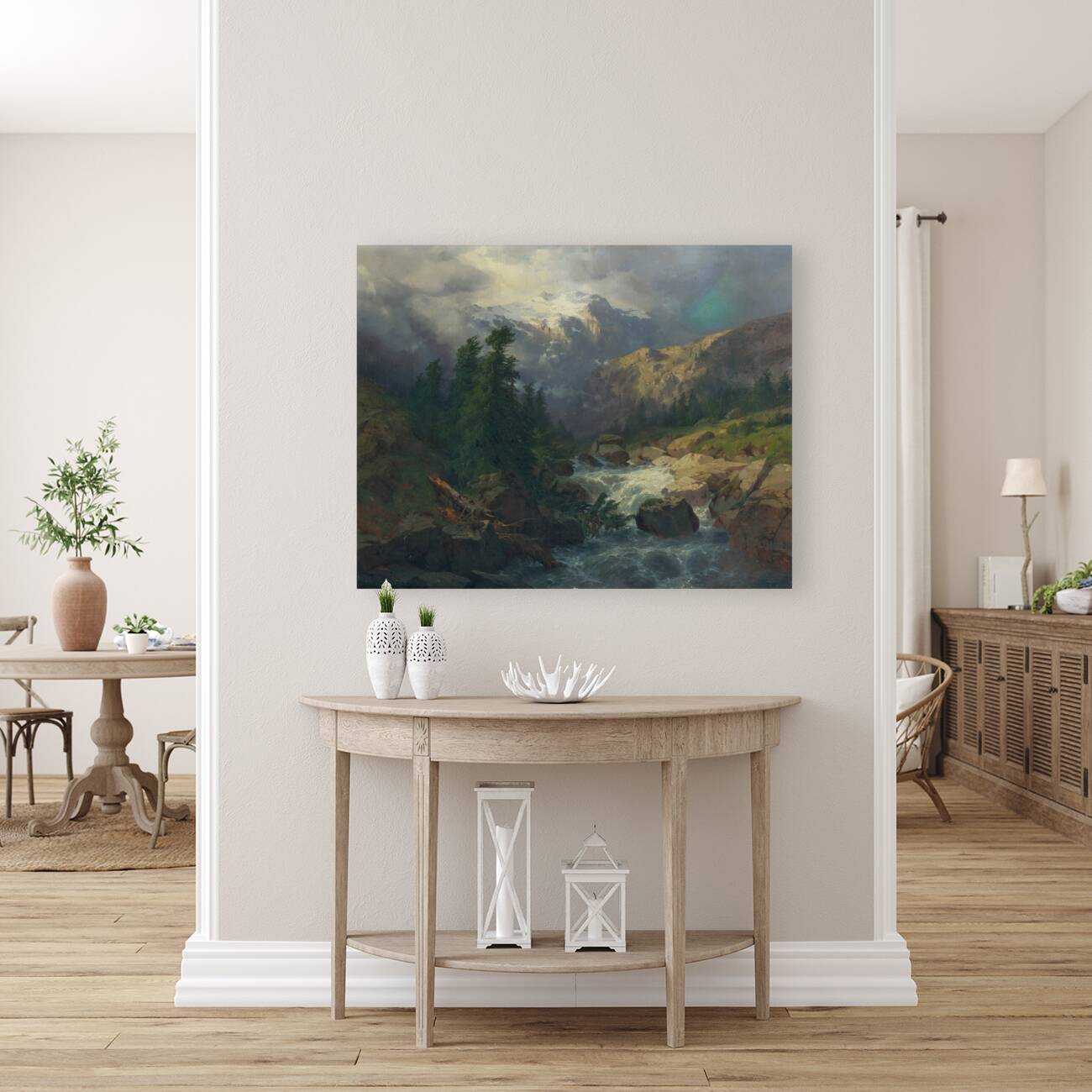 Souvenir Handeck Stormy Weather [1858] by Alexandre Calame [1810–1864 ...