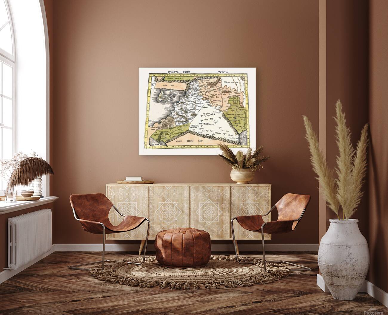 1513 Map of the Holy Land the Levant and Mesopotamia by Martin ...