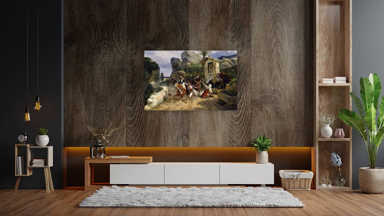 Italian Brigands Surprised By Papal Troops [1831] by Horace Vernet ...