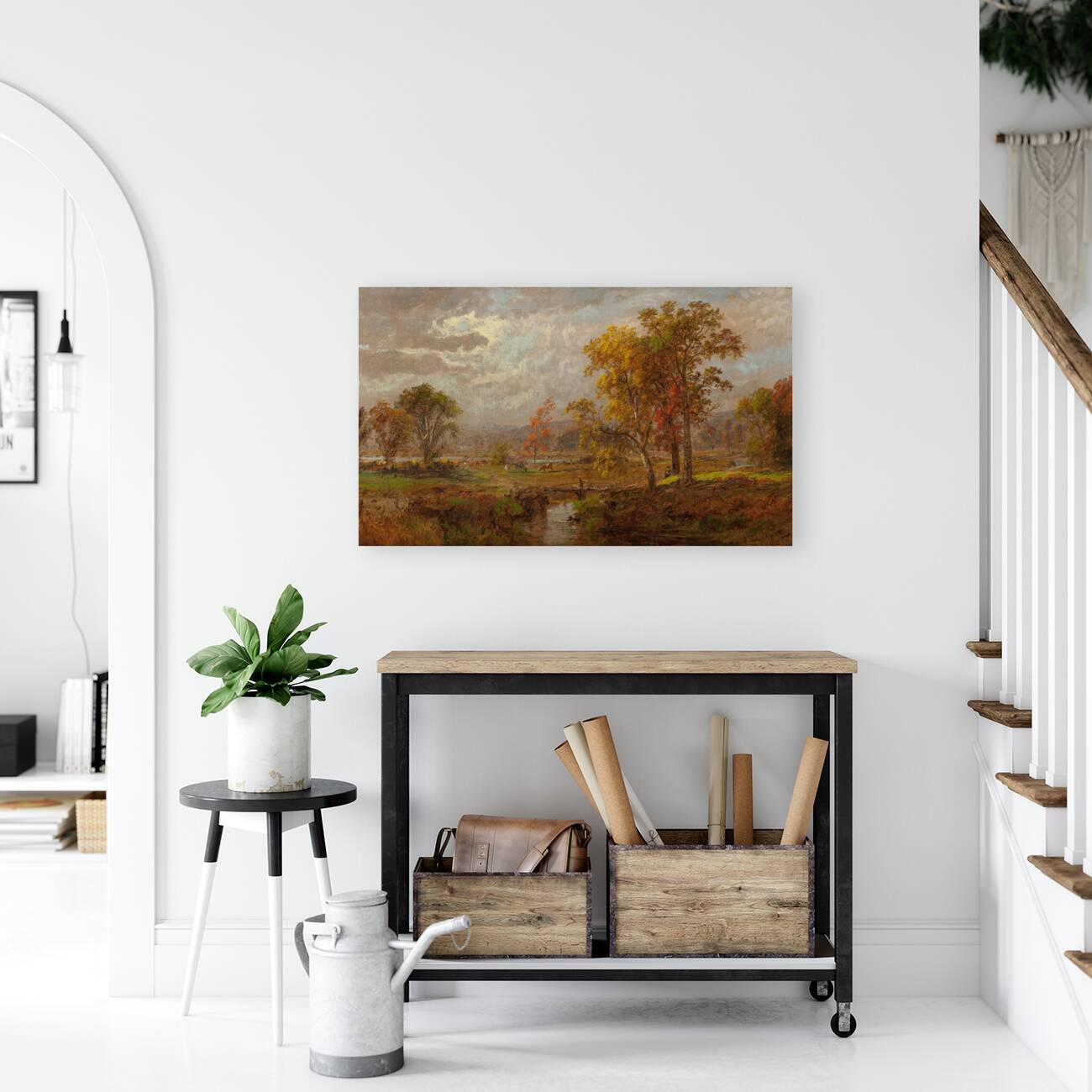 Autumn Landscape [1889] by Jasper Francis Cropsey [1823–1900] by ...