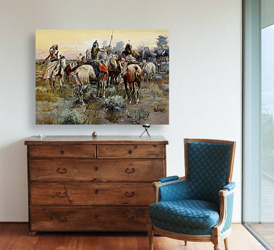 The Truce Western Art by Charles M Russell by Fabricci Wall Art