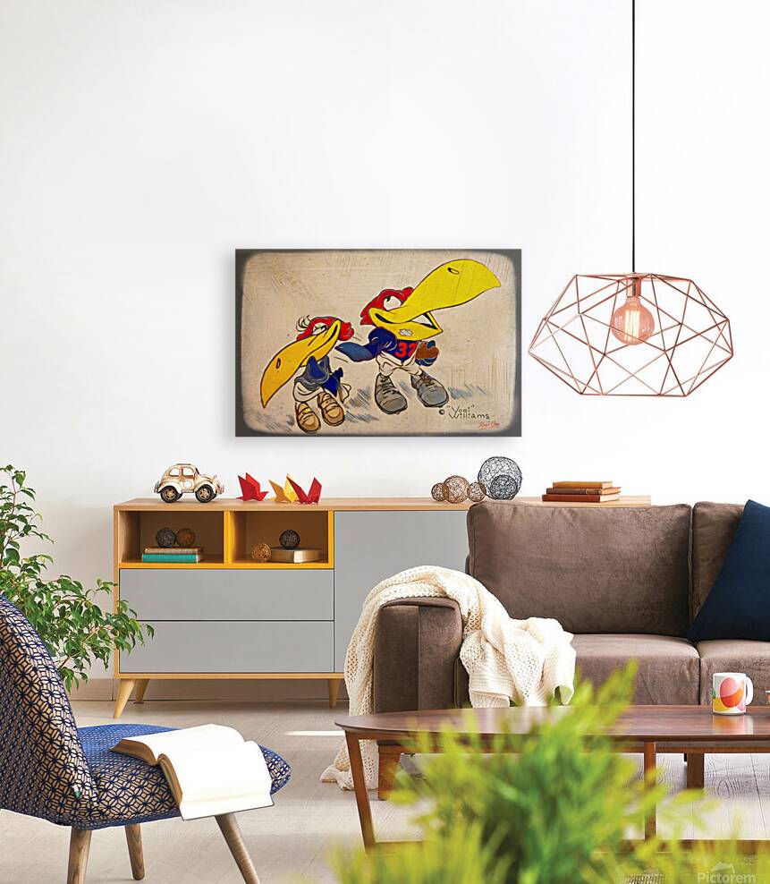 1946 Jayhawk Couple Football Cartoon by Yogi Williams by Row One Brand ...