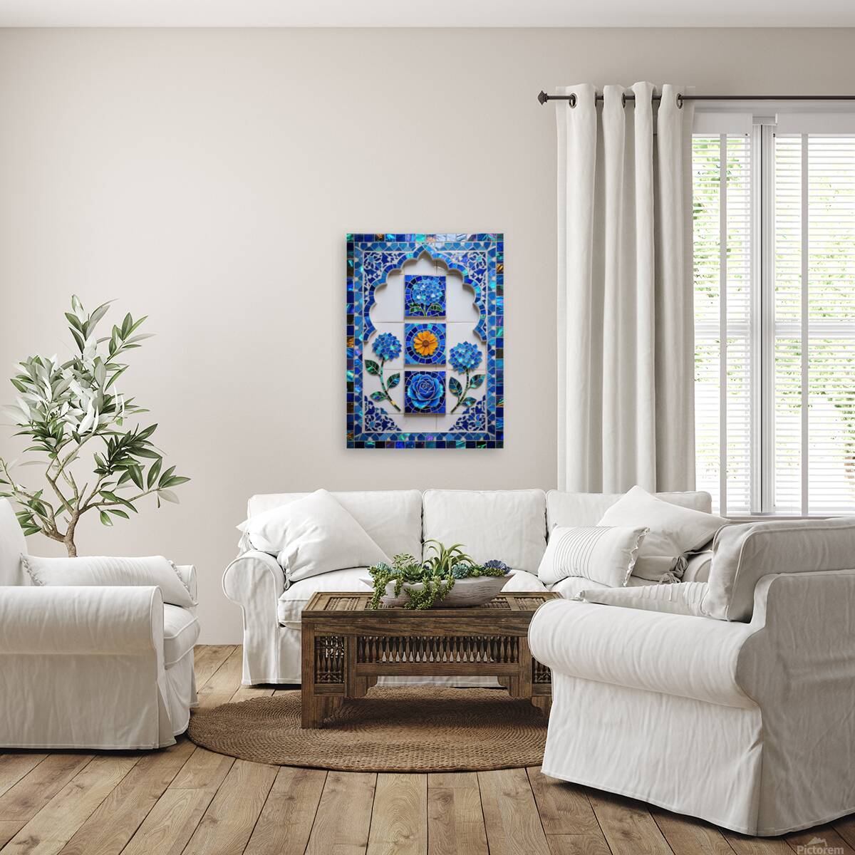 Luminous Devotion: Iridescent Ammolite Mosaic Flower Reliefs in Ecclesiastical Stained Glass — A ...