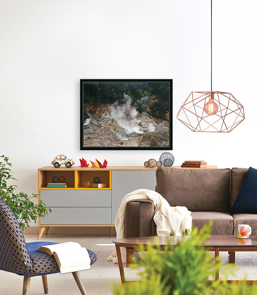 Sulfur Springs Walk in Volcano Santa Lucia by On da Raks Wall Art