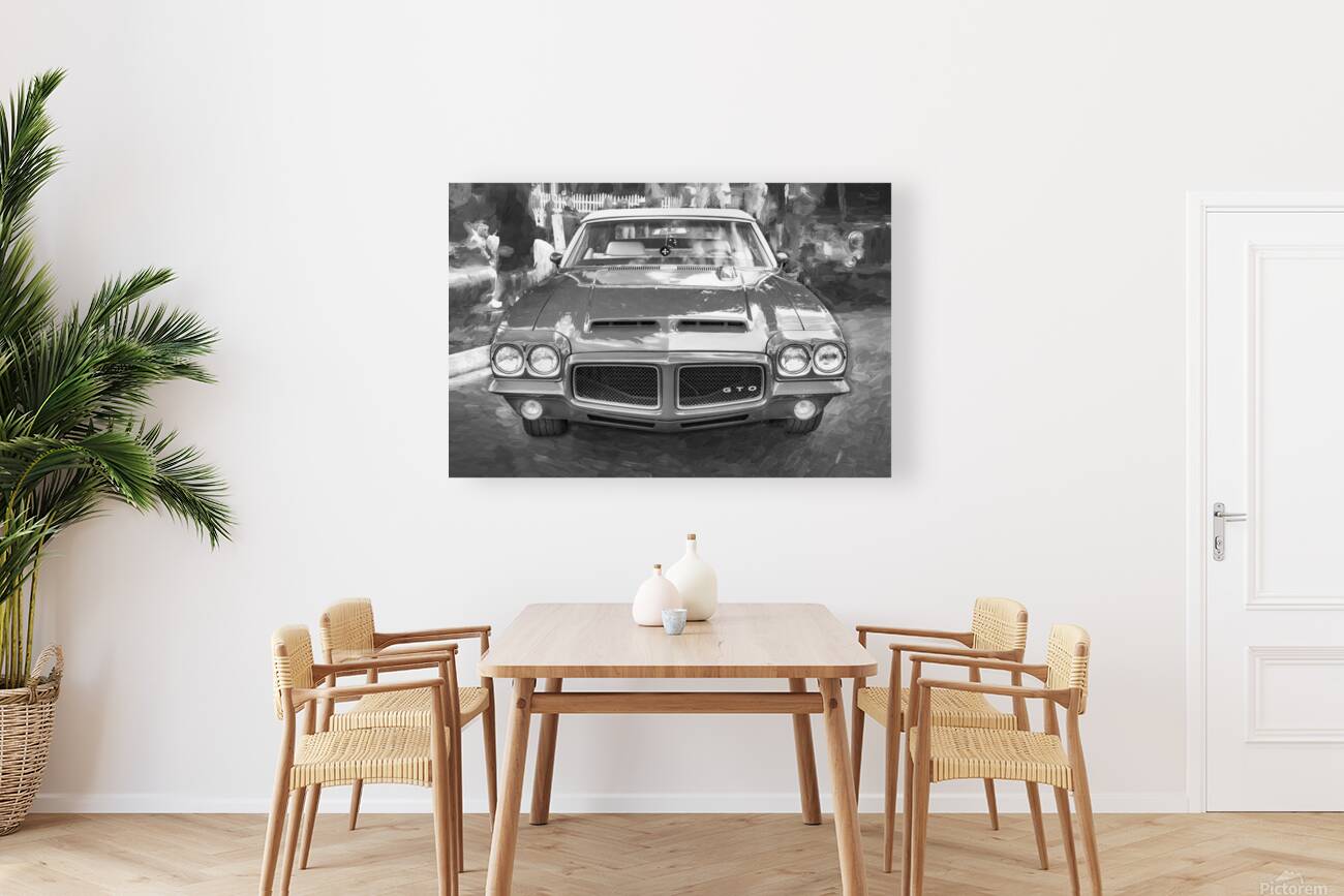 1972 Red Pontiac GTO Convertible X1 11 by Rich Franco Wall Art