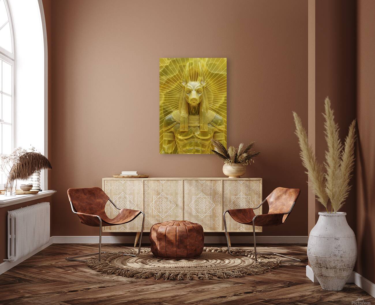 Anubis: The Gilded Soul Guide by Sumer Paintings Wall Art