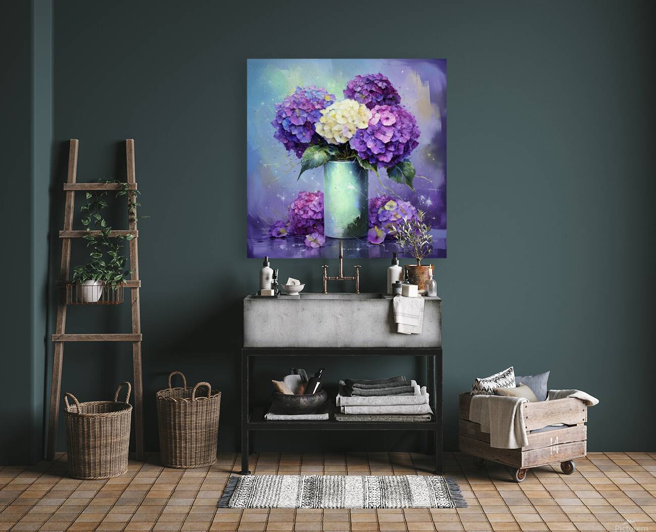 Hydrangeas 1 by Elliarna Wall Art