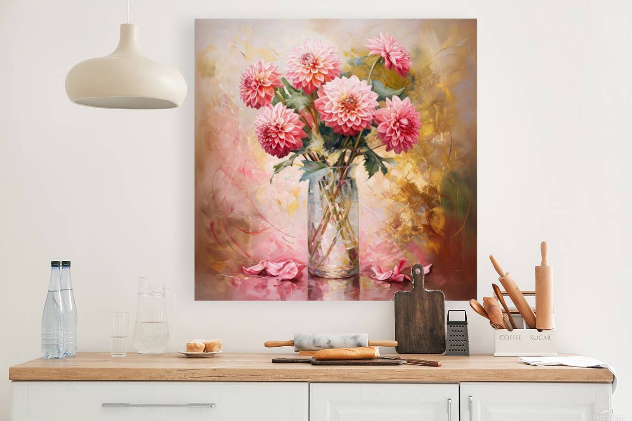 Dahlias Darling 1 by Elliarna Wall Art