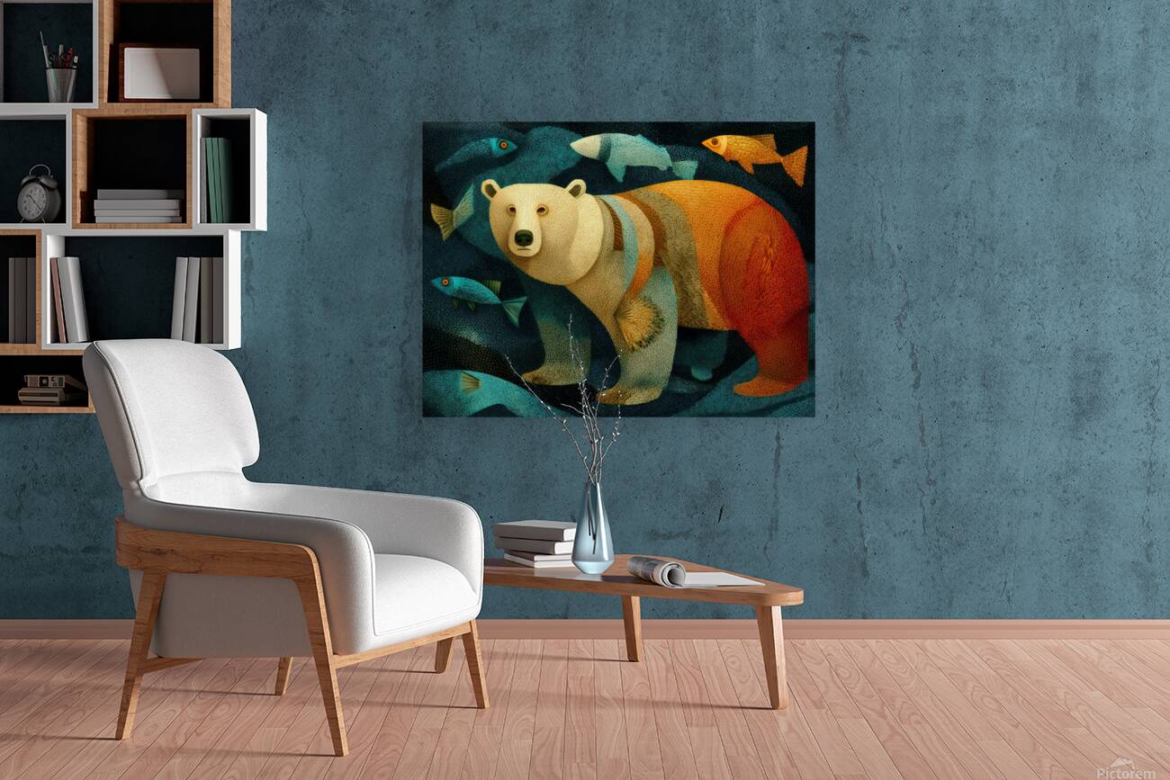 Inuit Ethnicity -Polar Bear Art by SykArt Designs Wall Art