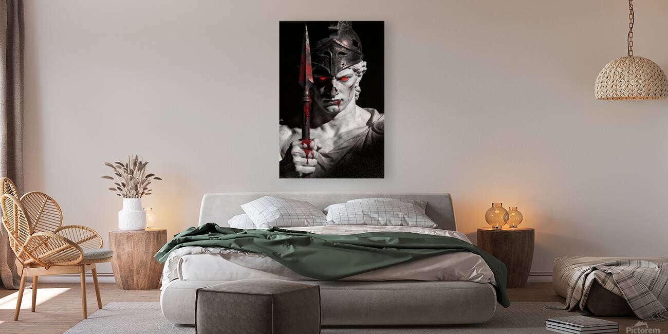 Ares: When War Looks Back at You by Sumer Paintings Wall Art
