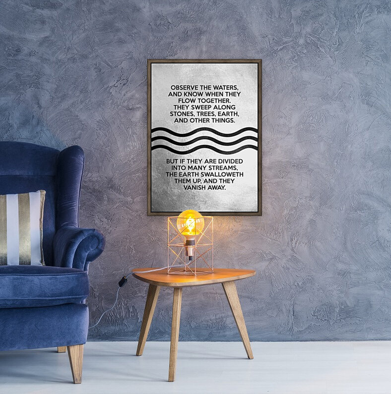 observe the waters Zebulun Motivational Wall Art by ABConcepts Wall Art