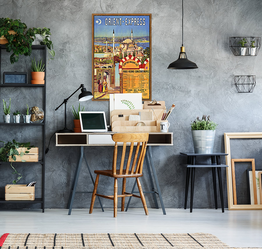 1891 Vintage Travel Poster Orient Express Ochoa y Madrazo par VINTAGE POSTER